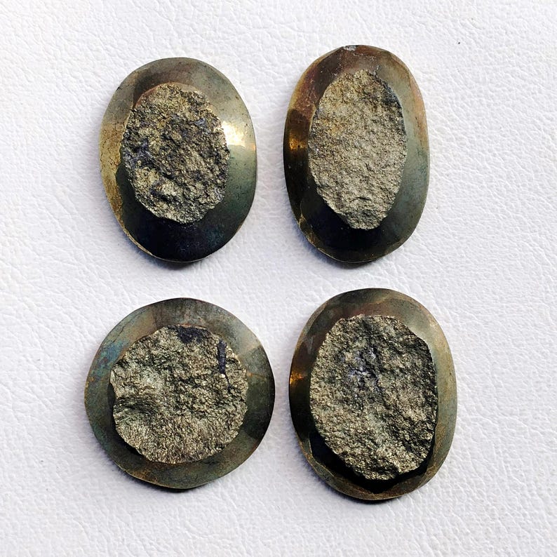 Natural Pyrite Druzy Cabochon, Loose Gemstone for Jewelry Making - Etsy