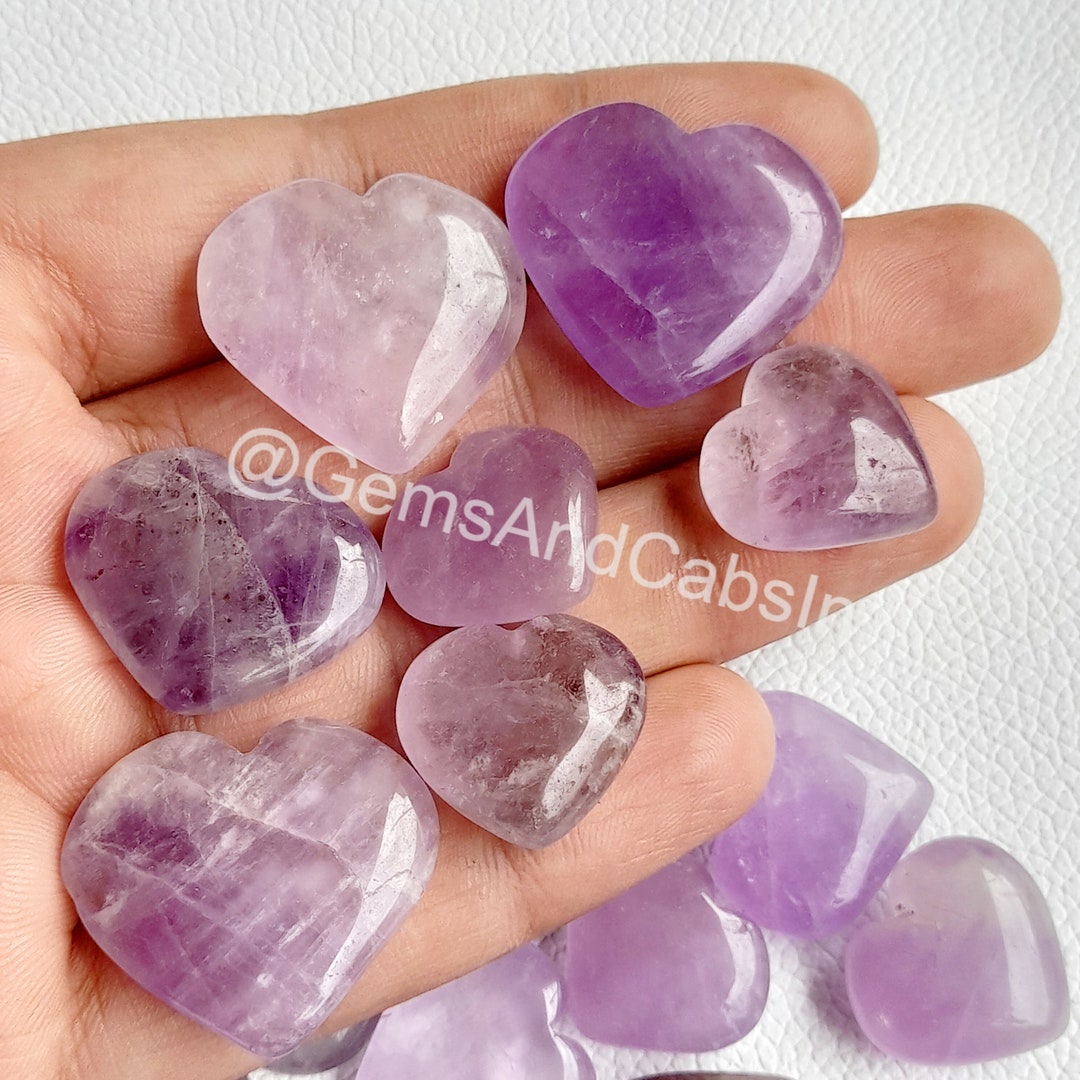 Amethyst Heart, Amethyst Crystal, Amethyst Puffy Heart, Wholesale ...