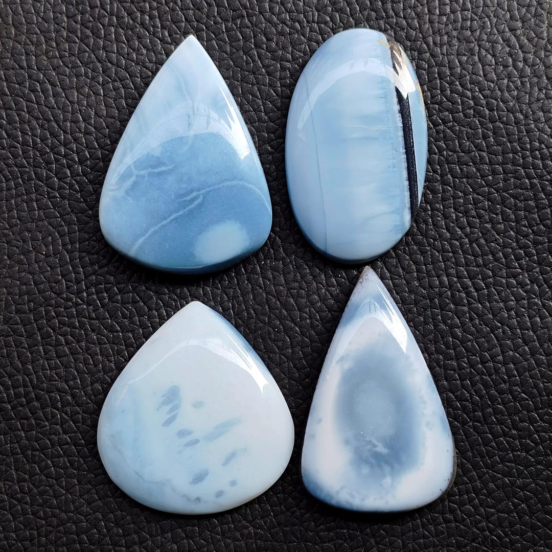 Blue Opal Gemstone, Natural Blue Opal Stone, Blue Opal Loose Cabochon ...