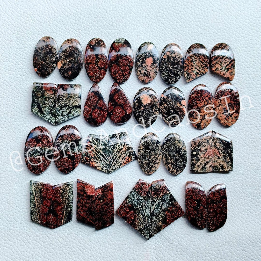 Firecracker Obsidian Matched Pair, Firecracker Obsidian Pair, Obsidian ...