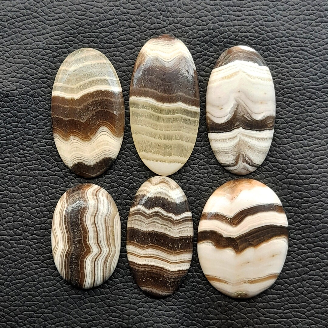 Zebra Calcite Gemstone, Natural Zebra Calcite Loose Cabochon, Zebra ...