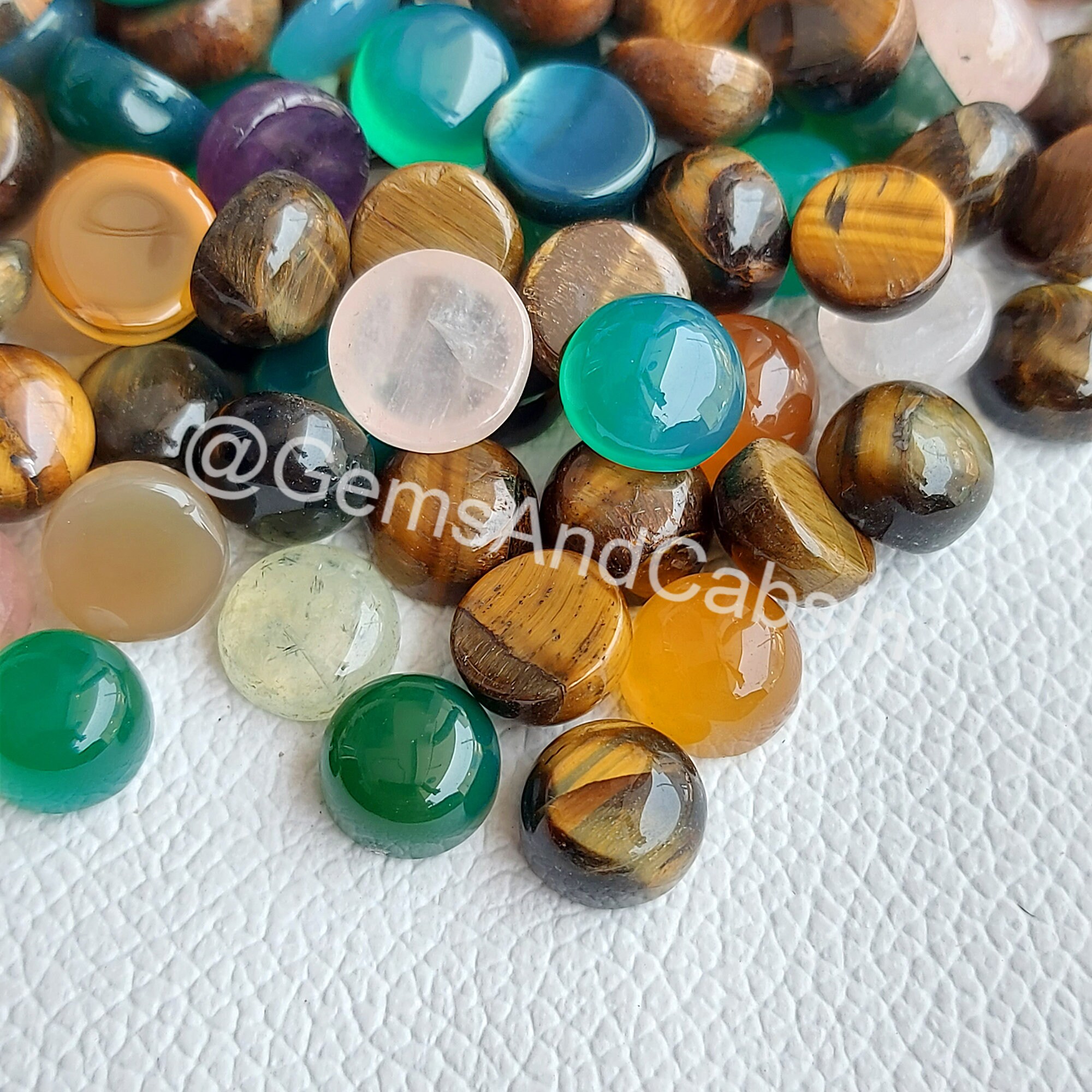 Wholesale Natural Round Stone Cabochon Lot, 10mm Mix Gemstone - Etsy