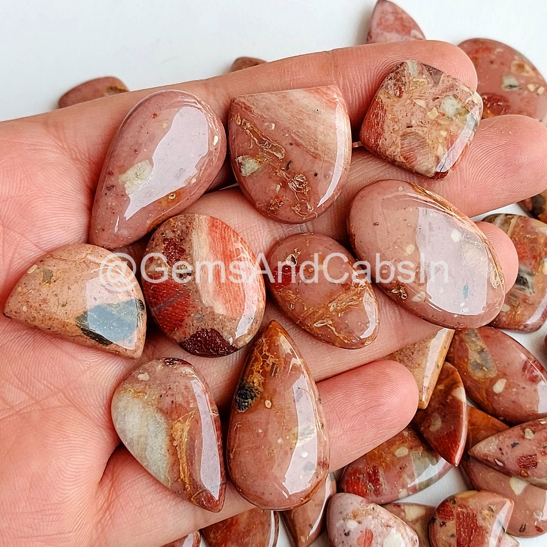 Natural Chert Breccia Jasper Cabochon Lot, Jewelry Making Stone - Etsy