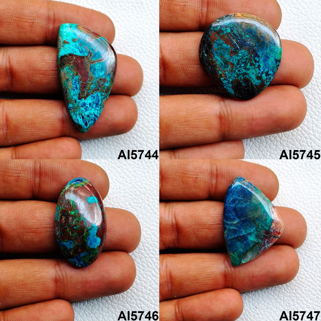 Shattuckite Cabochon, Natural Shattuckite Loose Crystal Stone ...
