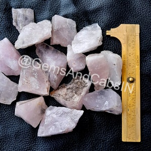 Loose Rose Quartz Raw Crystal, Rose Quartz Rough, Natural Rose Quartz ...