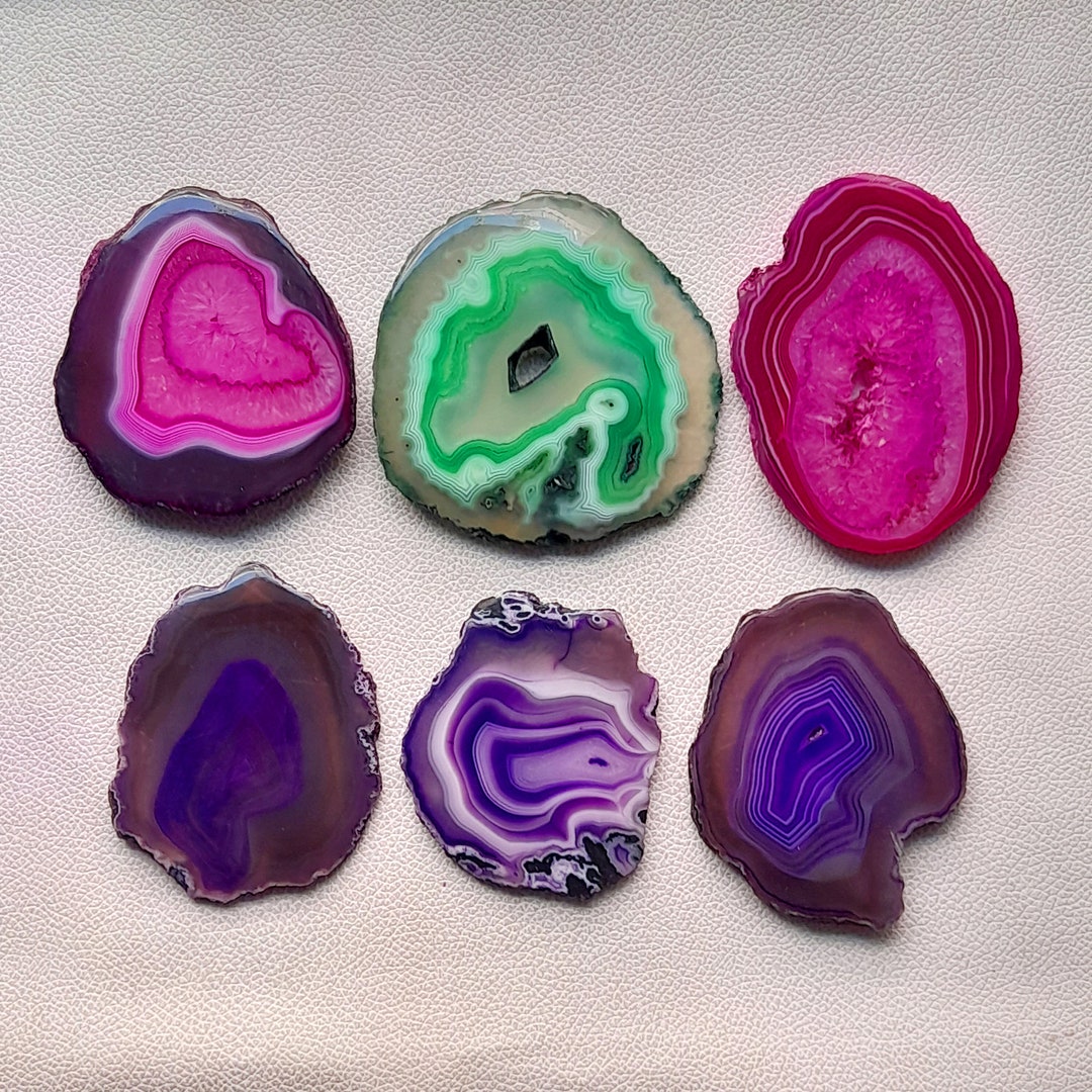 Natural Agate Slice Stone, Agate Slice, Agate Slice Gemstone, Geode ...