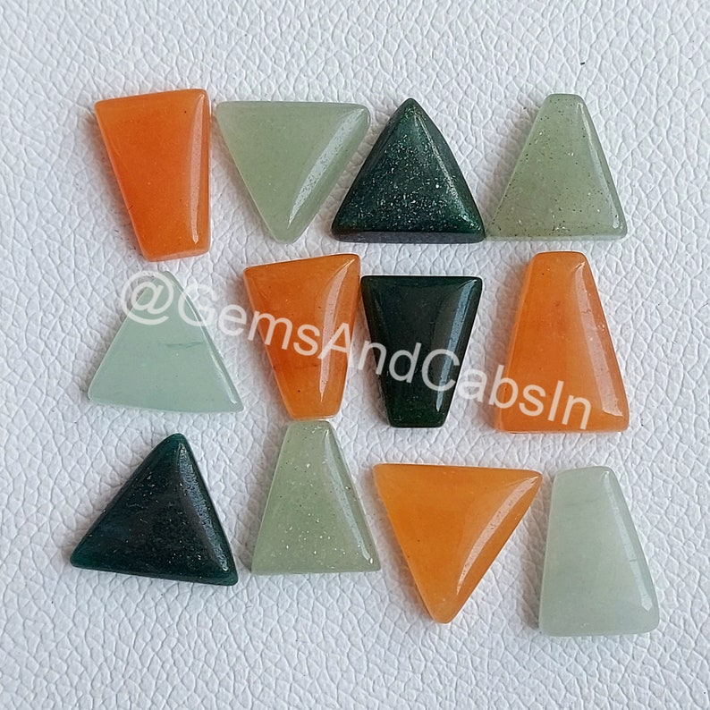Aventurine Triangle Cabochons, Gemstone Jewelry Making Stone - Etsy