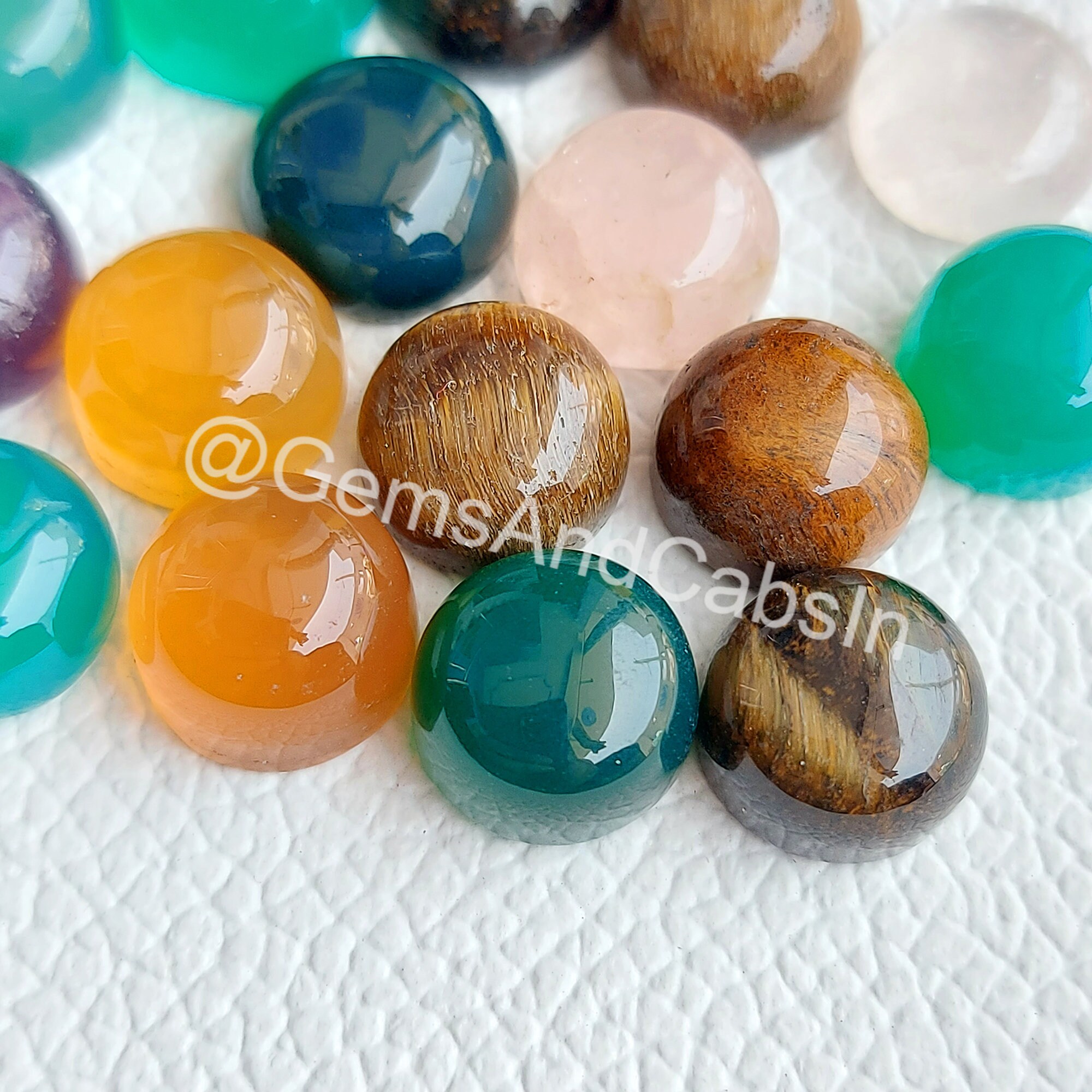 Wholesale Natural Round Stone Cabochon Lot, 10mm Mix Gemstone - Etsy