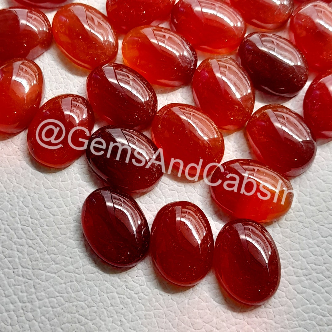 Red Onyx Oval Cabochon Lot, Jewelry Making Stone (13x18mm) - Etsy