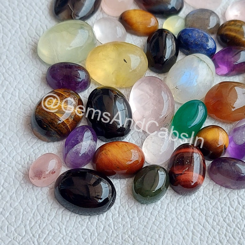 Mix Oval Gemstone Cabochon Lot, Jewelry Making Stones (8x12 to 13x18mm ...