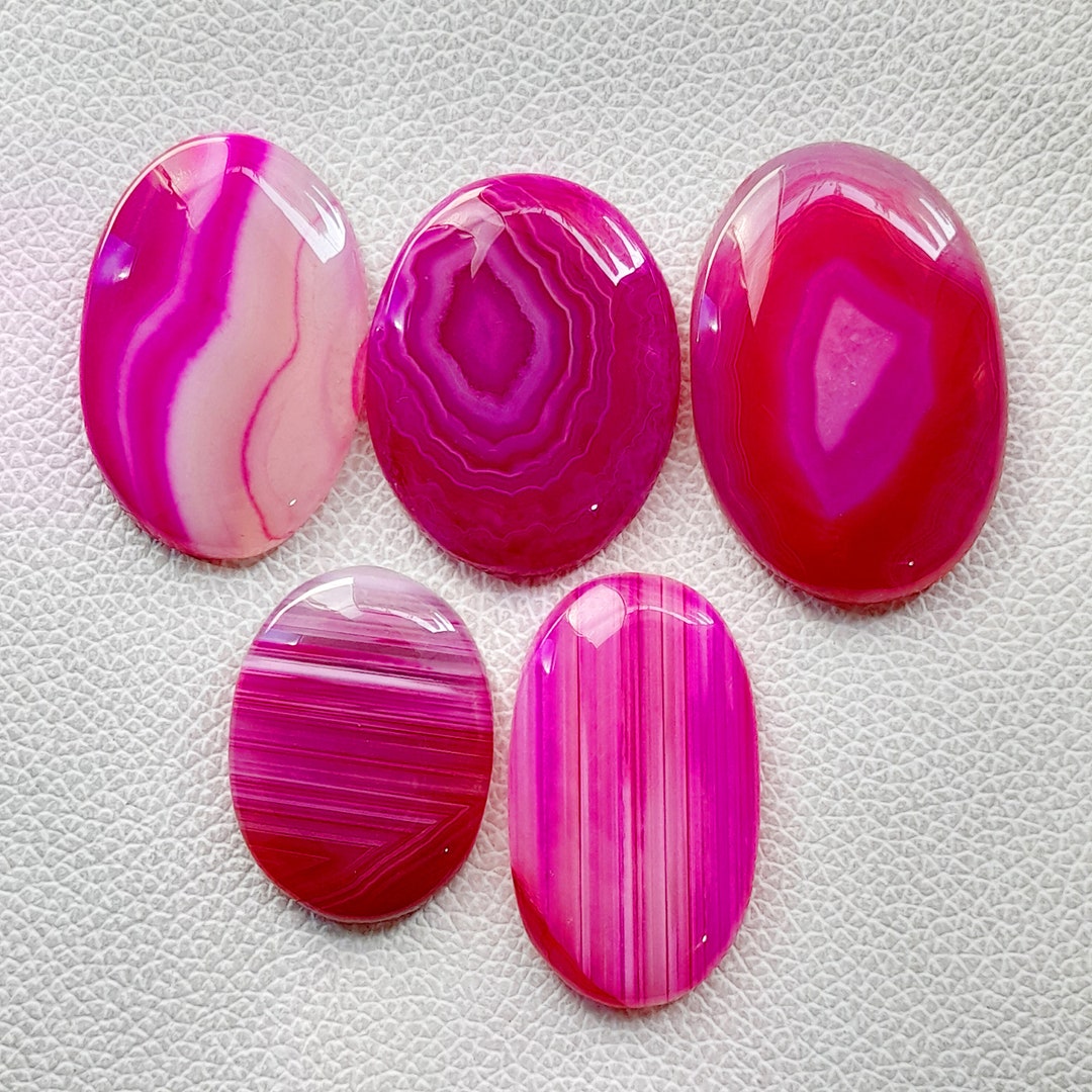 Pink Banded Agate Gemstone Banded Agate Loose Crystal - Etsy