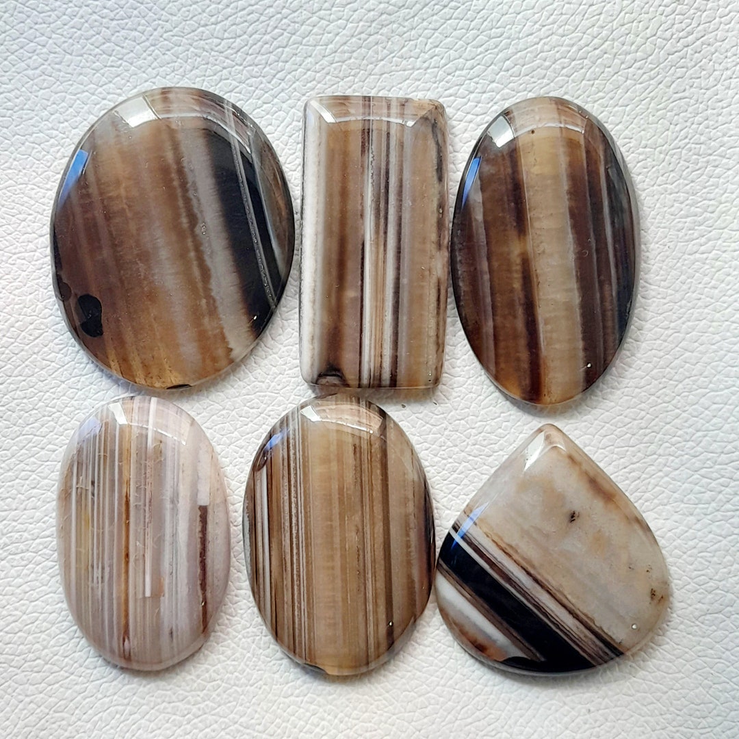 Banded Agate Crystal, Banded Agate Cabochon, Black Banded Agate ...