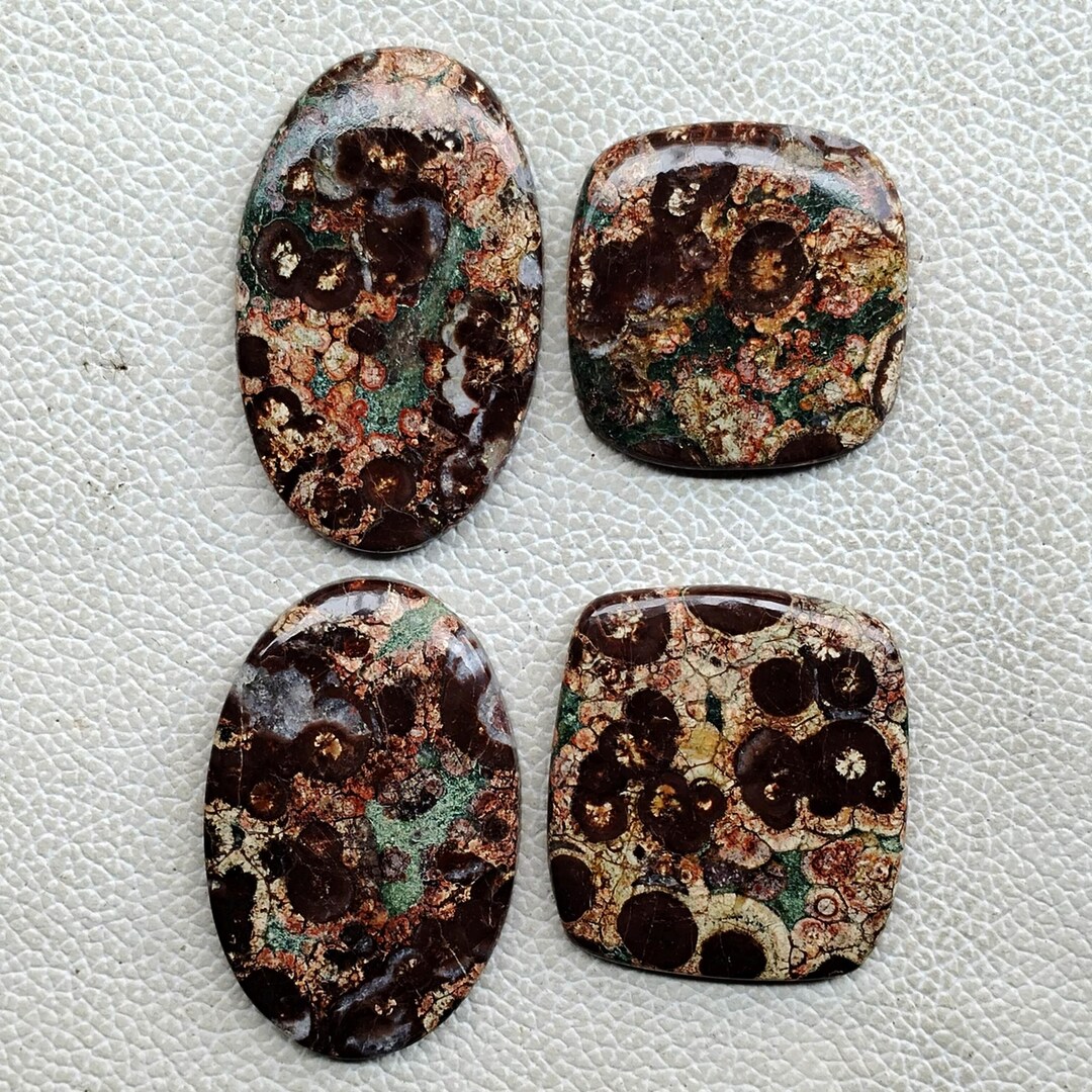 Cabujón de jaspe piel de leopardo AAA, gema natural, piedra para ...