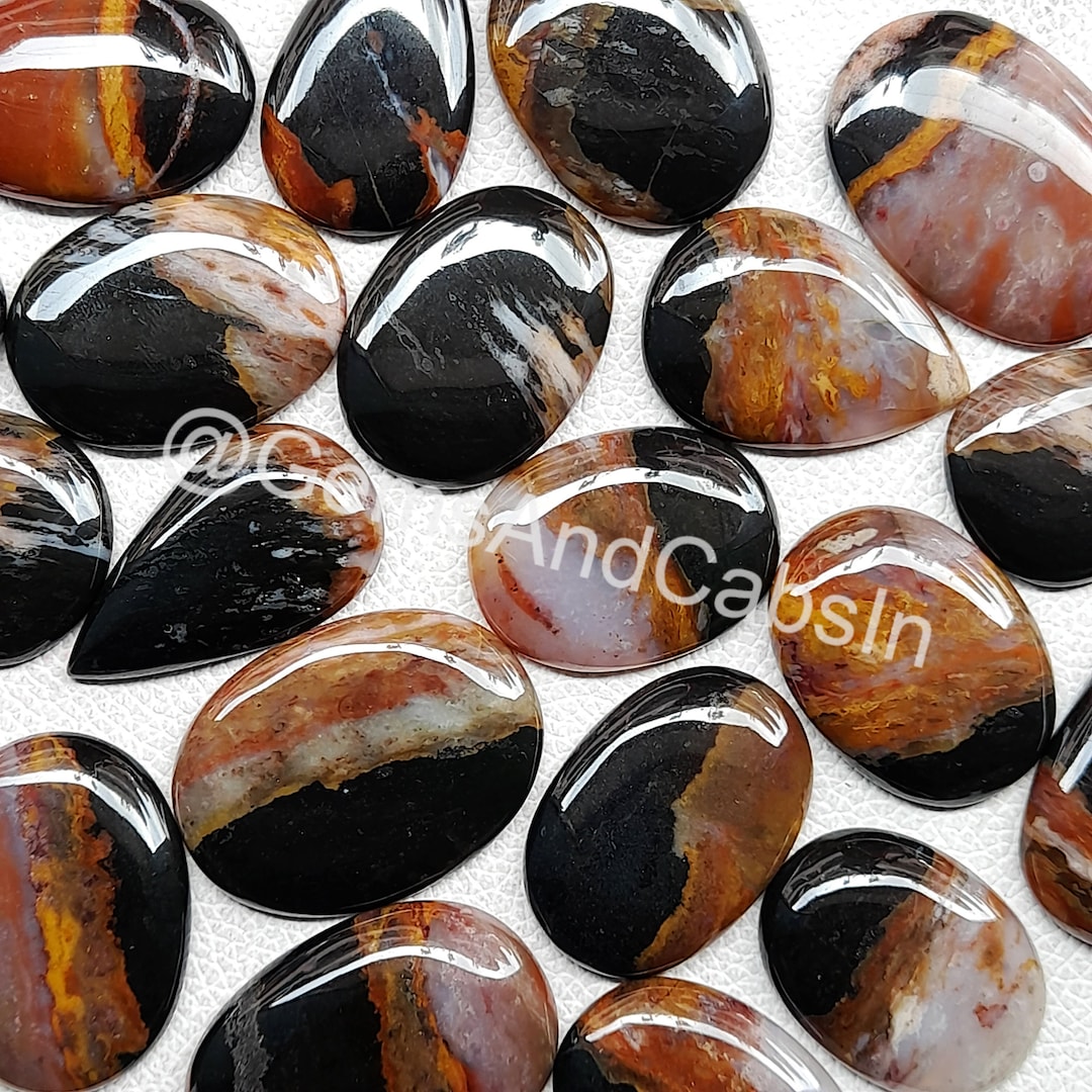 Sardonyx Gemstone, Wholesale Black Sardonyx Cabochon Lot, Natural Black ...