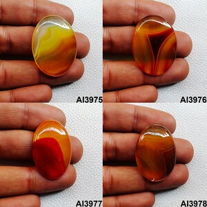 Natural Banded Agate Stone, Yellow Banded Agate Gemstone, Banded Agate ...