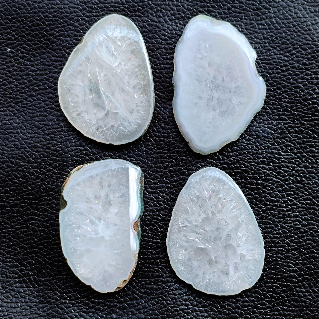 Geode Polished Slabs, Loose Solar Agate Druzy Slice, Natural Solar ...