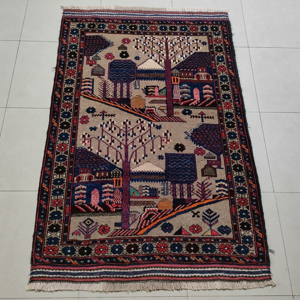 Pictorial Rug - Etsy
