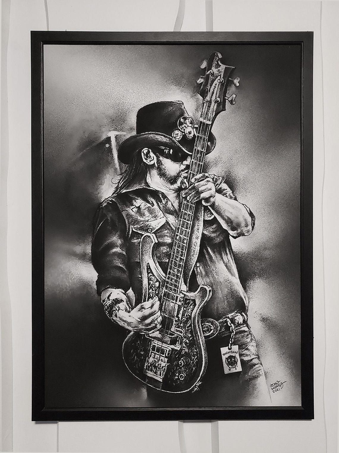 Lemmy Kilmister Art Print, Motorhead Heavy Metal Drawing - Etsy