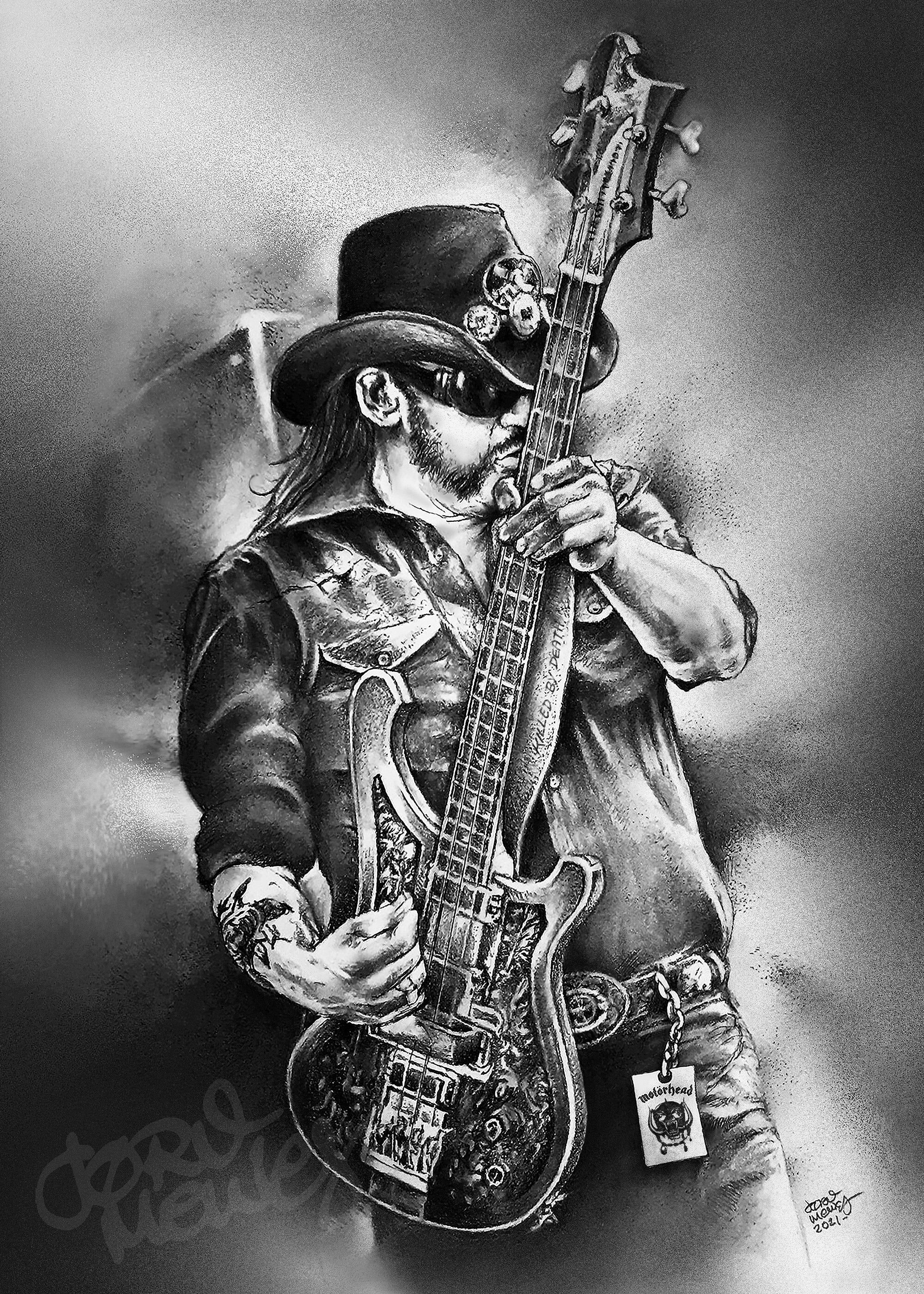 Lemmy Kilmister Poster Art, Lemmy, Motorhead, Hawkwind, Heavy Metal Art ...