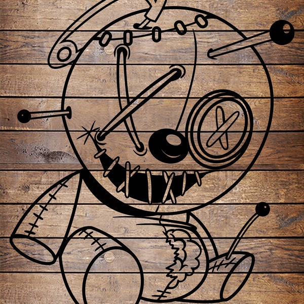 Voodoo Doll Svg - Etsy