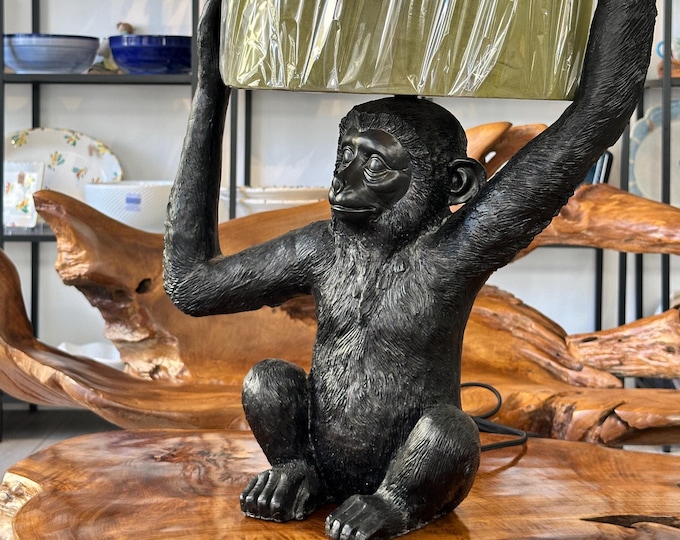 Monkey Table Lamp / Table Lamp Black Monkey / Decoration / Decorative ...
