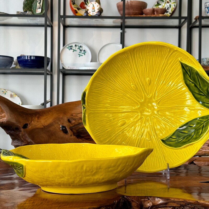 Ceramic Lemon Plate - Etsy