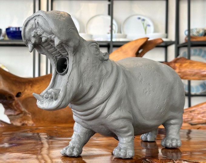 Hippo Table Lamp / Hippo Table Lamp / Hippo Figure / Table Decoration ...
