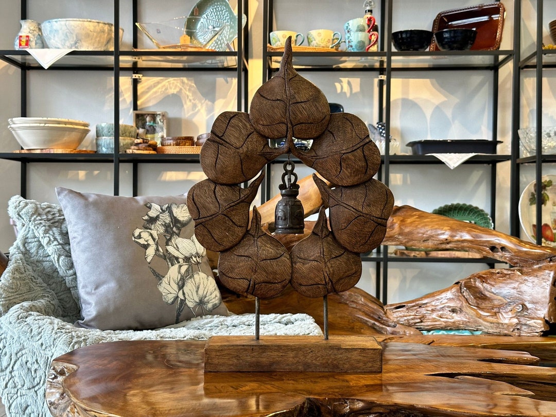 Wooden Statue / Sculpture Tree of Life With Bell / Acacia Tree ...