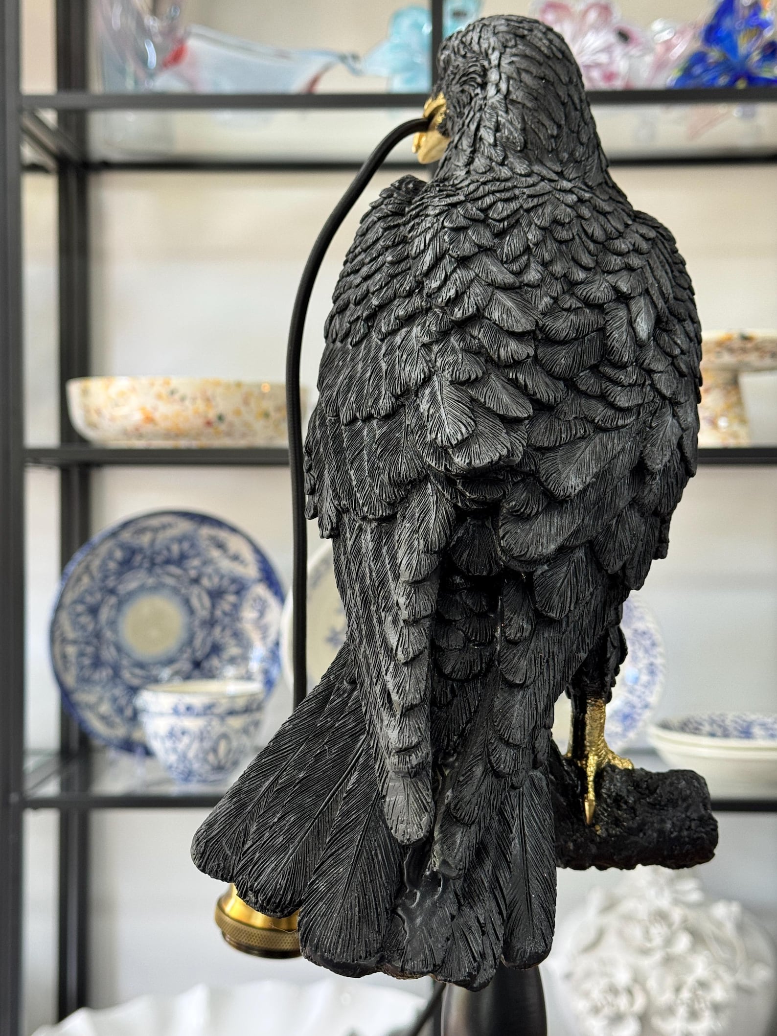 Table Lamp / Table Lamp Crow Black / Bird Lamp / Modern Decoration ...