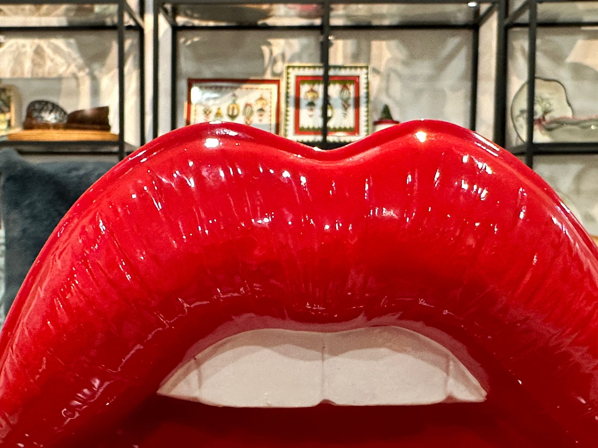 Lips Statue / Figure Red Lips / Modern Sculpture / Decor / - Etsy