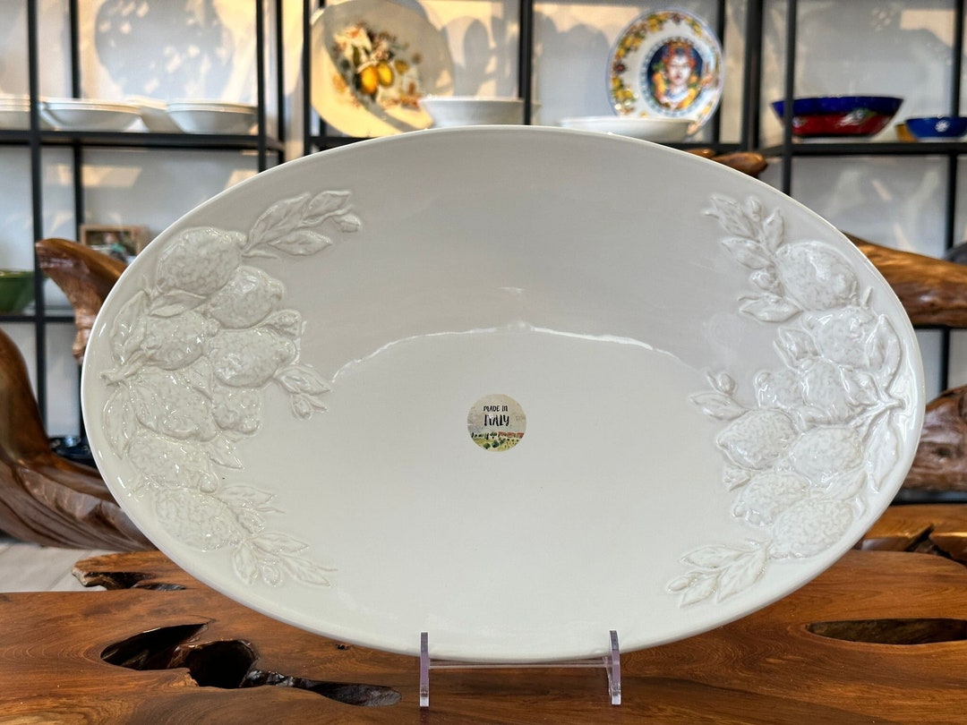 Ceramic Bowl With Embossed Design / Plate Ceramic Plate With - Etsy