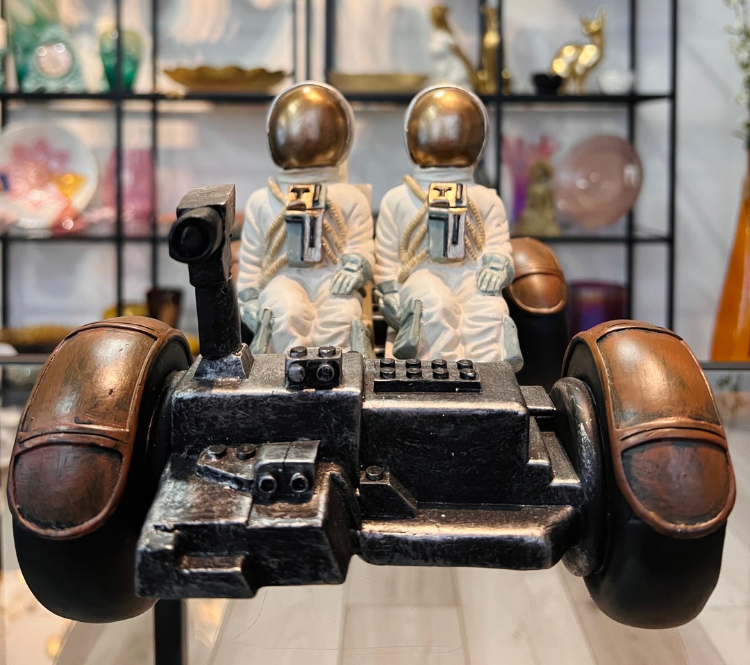 Astronauts / Cosmonaut in Chariot Statue / Figurine / Table - Etsy