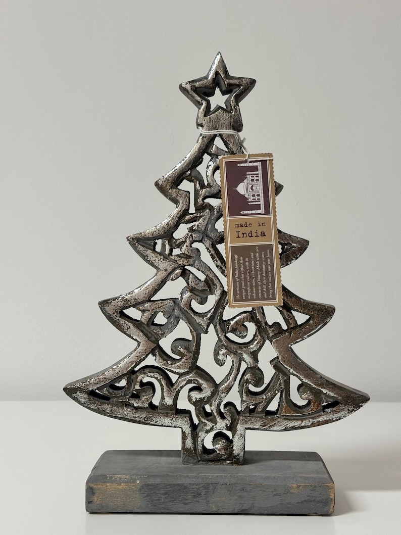 Christmas Decor Wooden Tree – Handmade Wood Holiday Trees, Rustic ...