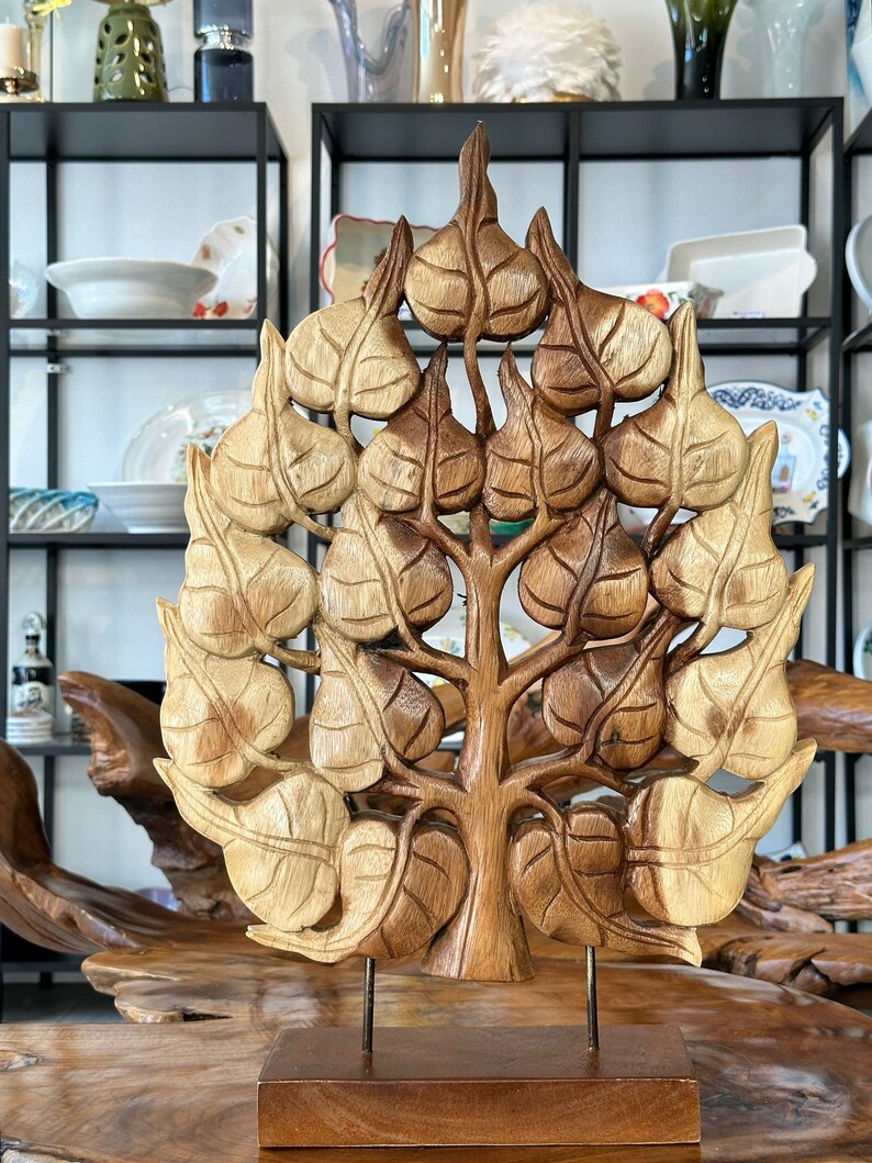 Wooden Statue / Sculpture Tree of Life / Acacia Tree / Handmade From ...