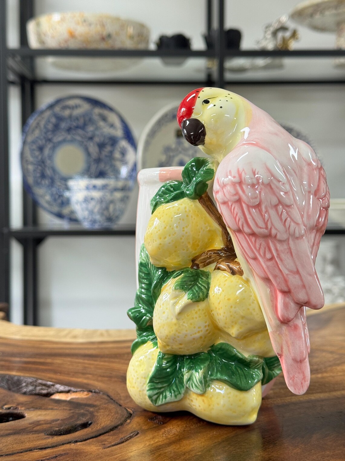 Flowerpot / Planter With Lemons / Parrot / Handmade Ceramic / Home ...