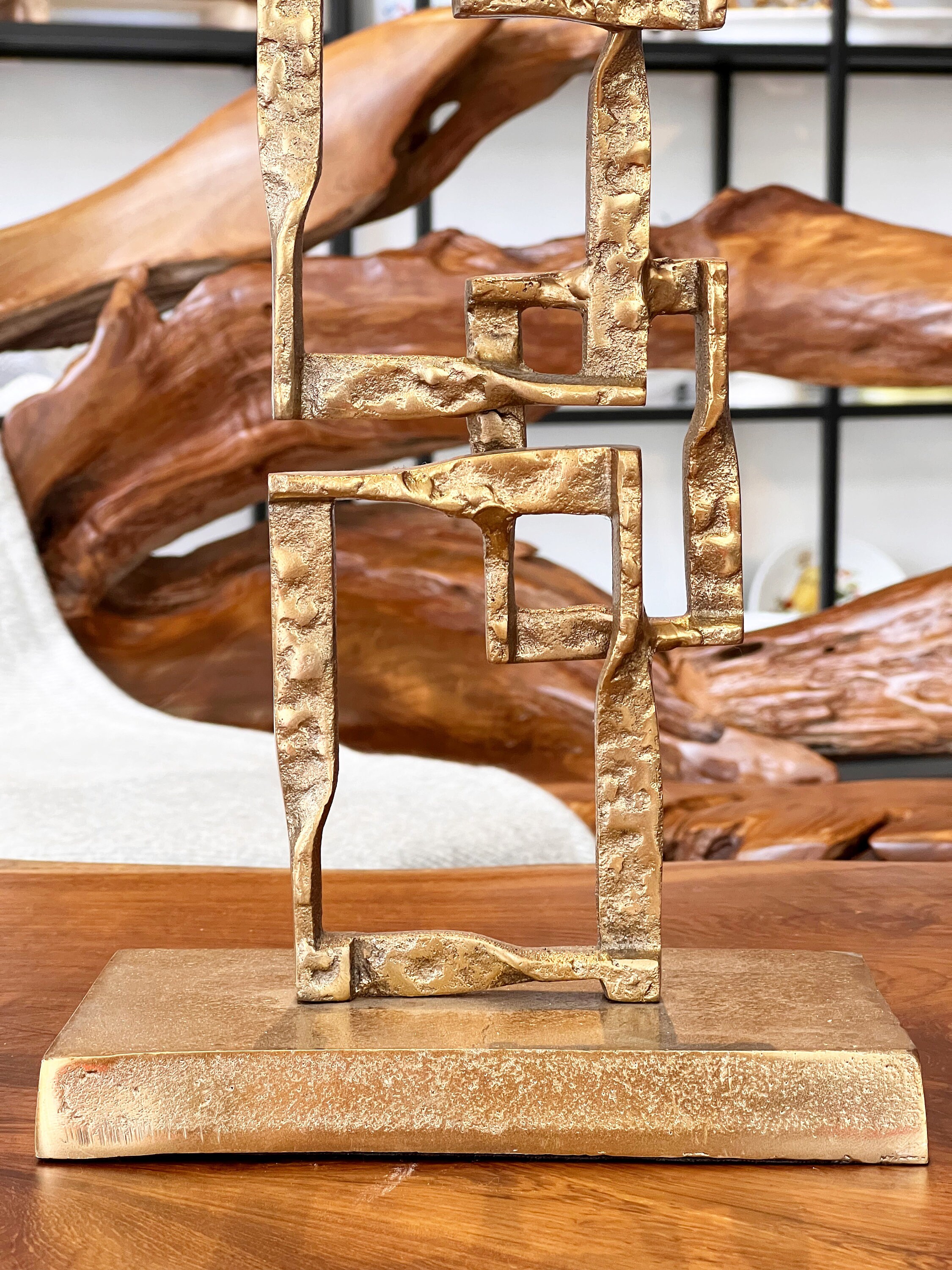 Statue. Figure. Square. Metal Statue. Decor. Gift. Decoration. - Etsy