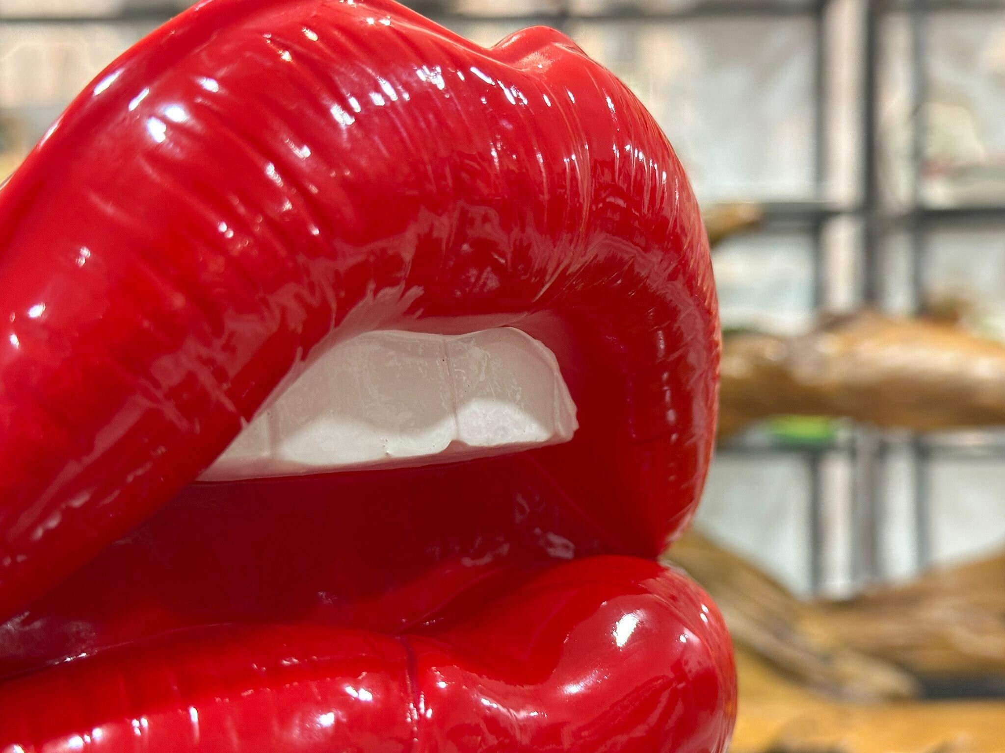 Lips Statue / Figure Red Lips / Modern Sculpture / Decor / - Etsy