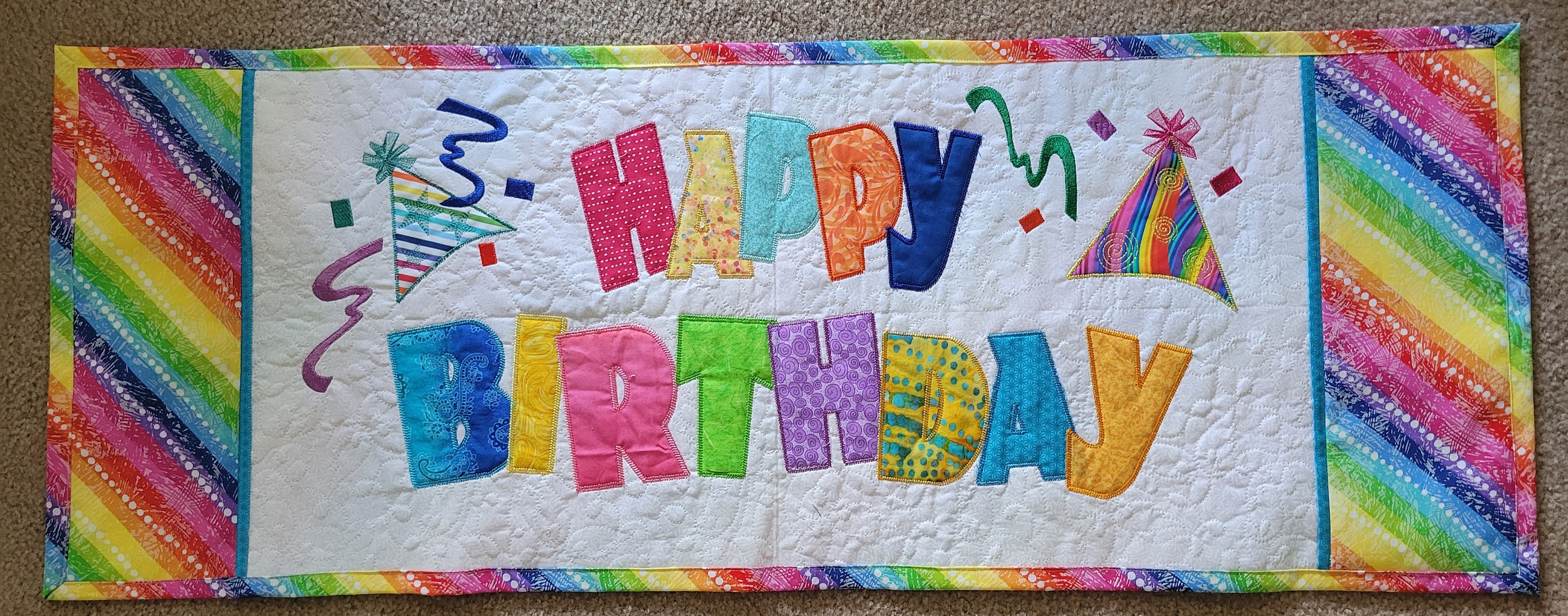 Happy Birthday Table Runners - Etsy