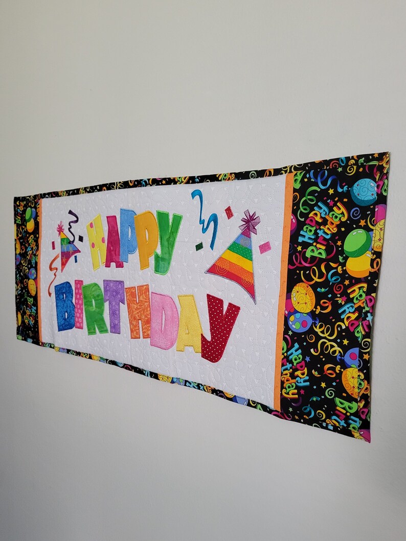 Happy Birthday Table Runners - Etsy