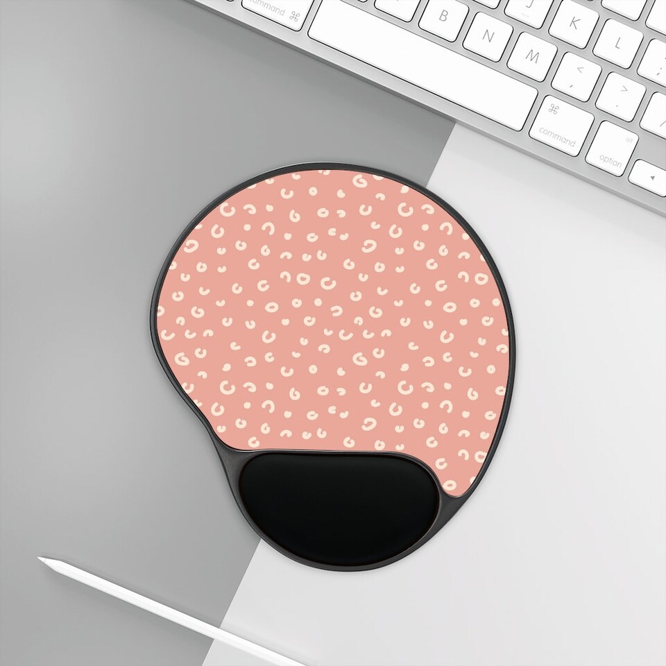 Modern Pink Animal Print Wrist Rest Mouse Pad sold by Abagael | SKU ...