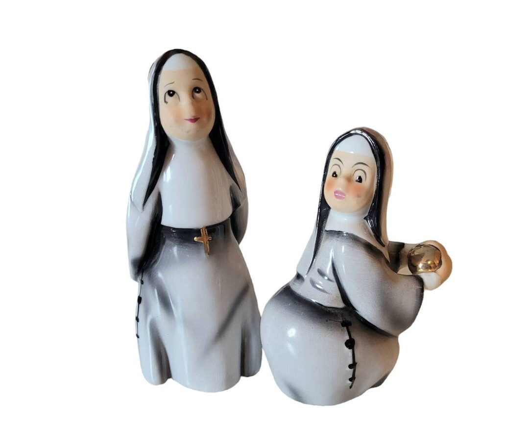 Lefton Nun Figurines, Baseball Nuns, Vintage Nuns - Etsy