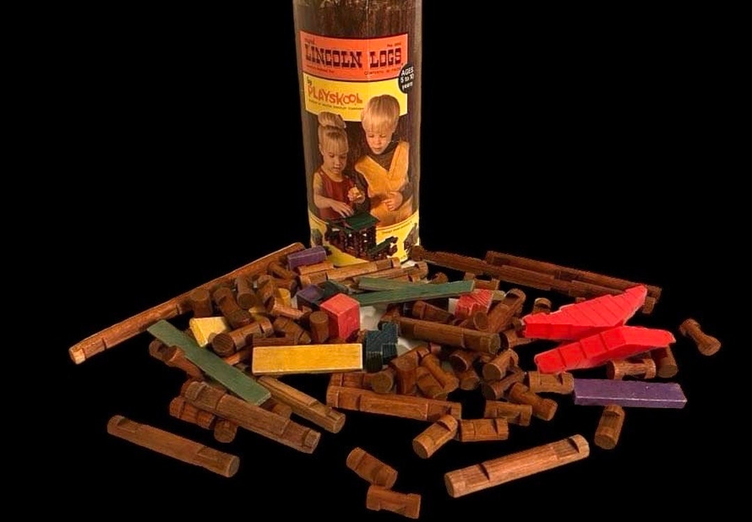 Lincoln Logs, Medium Can - Etsy
