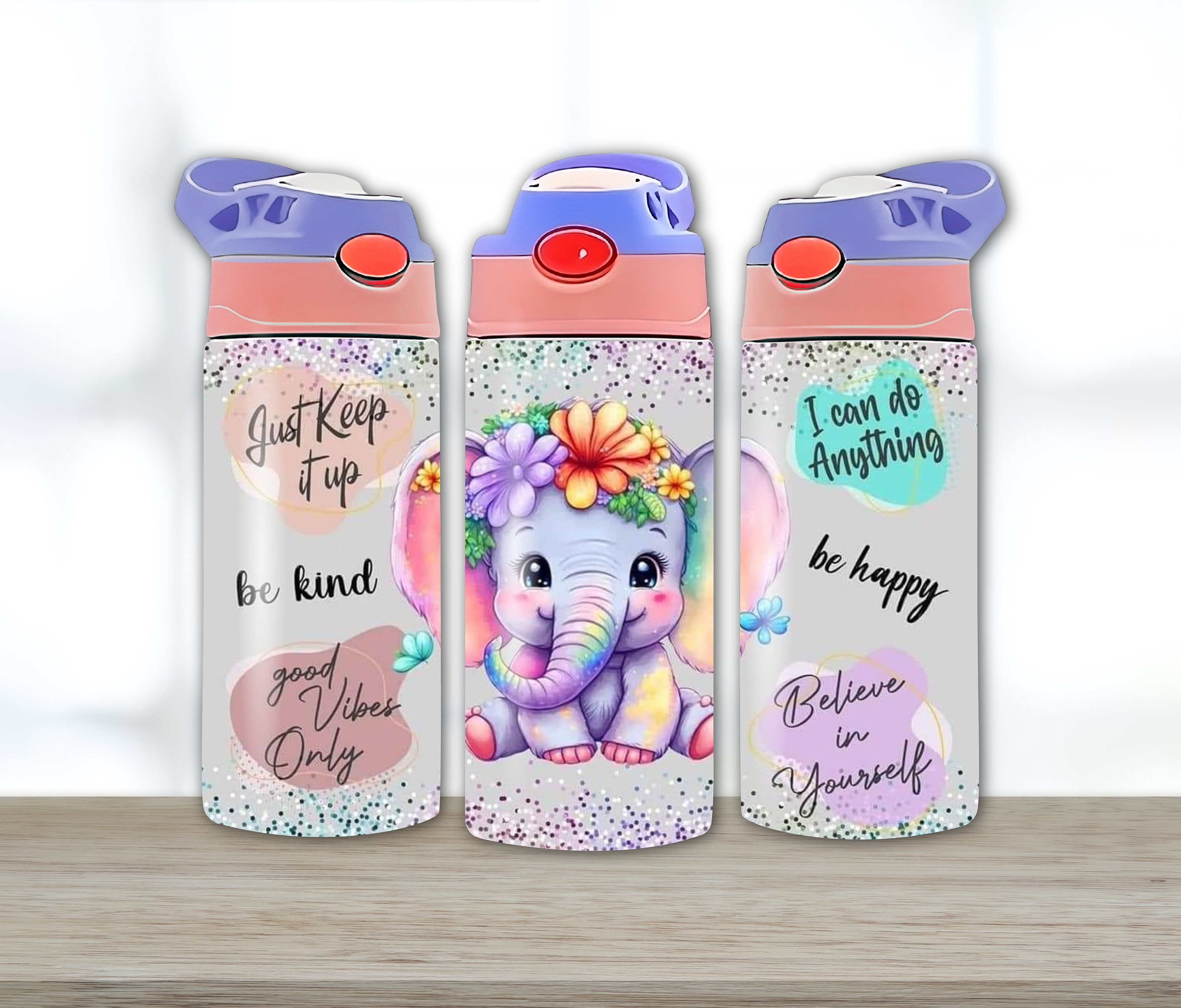 Elephant Tumbler Affirmations Encouraging Mom Cup Positive Affirmations ...
