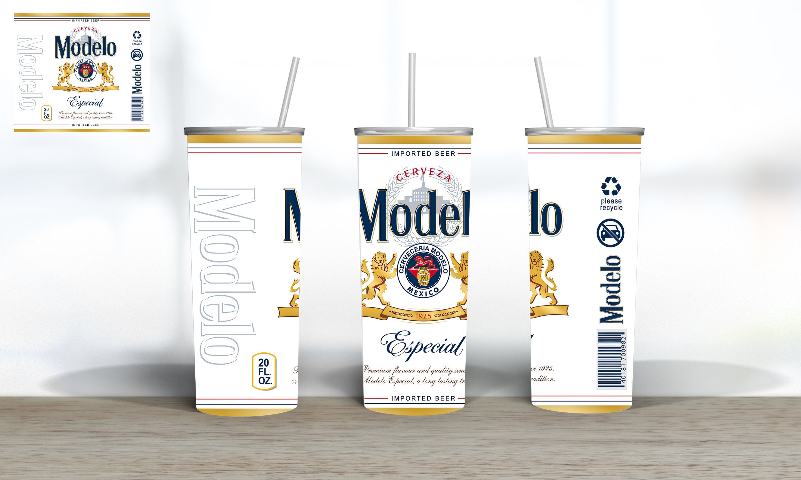 Modelo Tumbler's, Modelo Chelada Tumbler, Beer Tumbler, Gifts for Him ...
