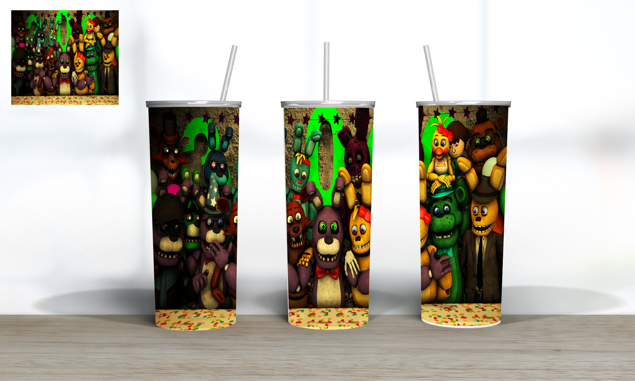 Five Nights at Freddy's Tumblers, FNAF Gifts, Gifts for Her, Gifts for ...