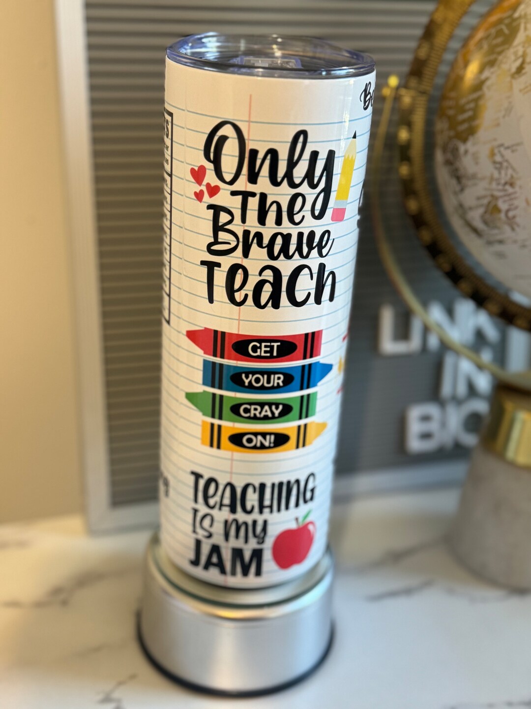 I Love My Students Customizable Teacher Tumbler, Teacher Appreciation ...
