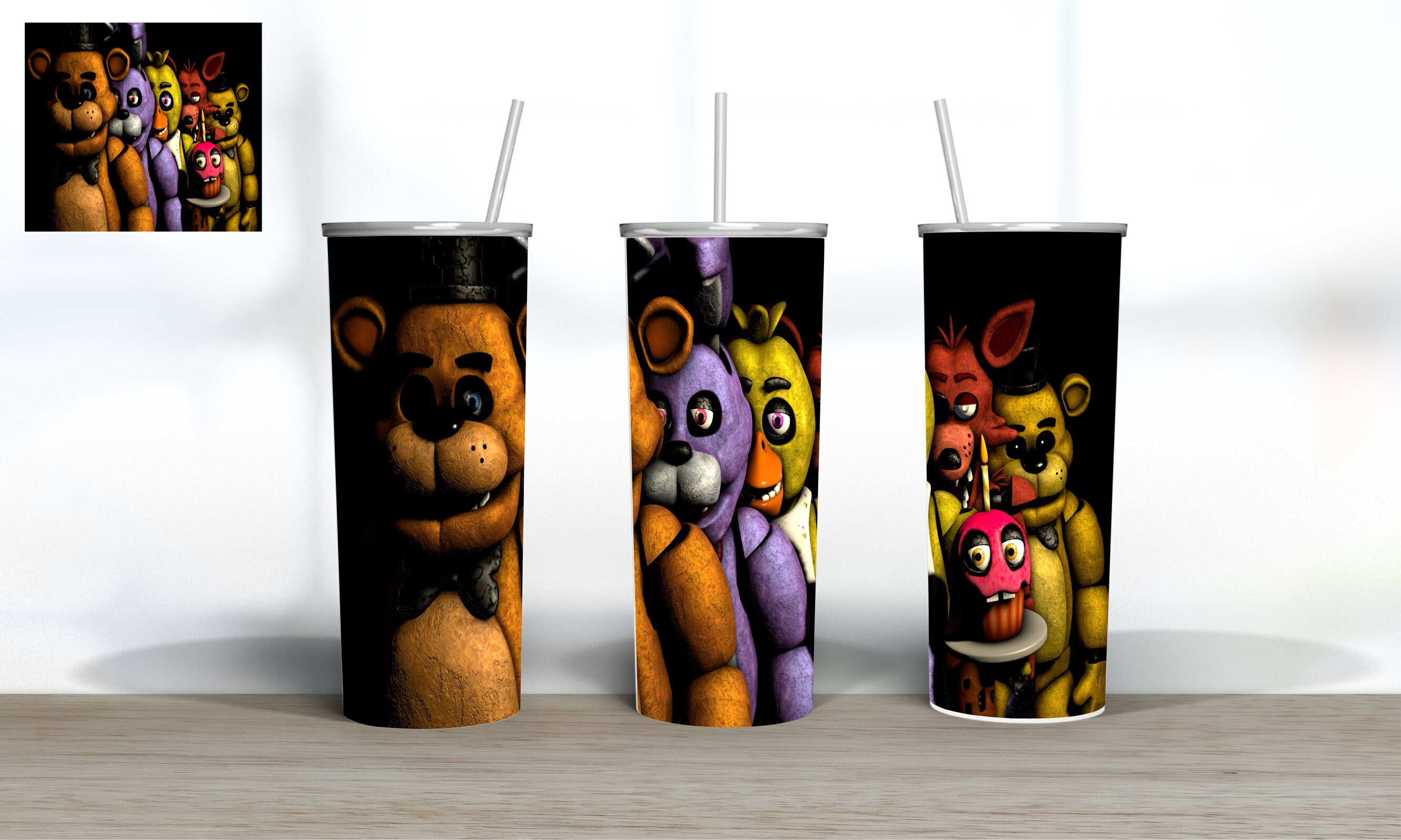 Five Nights at Freddy's Tumblers, FNAF Gifts, Gifts for Her, Gifts for ...
