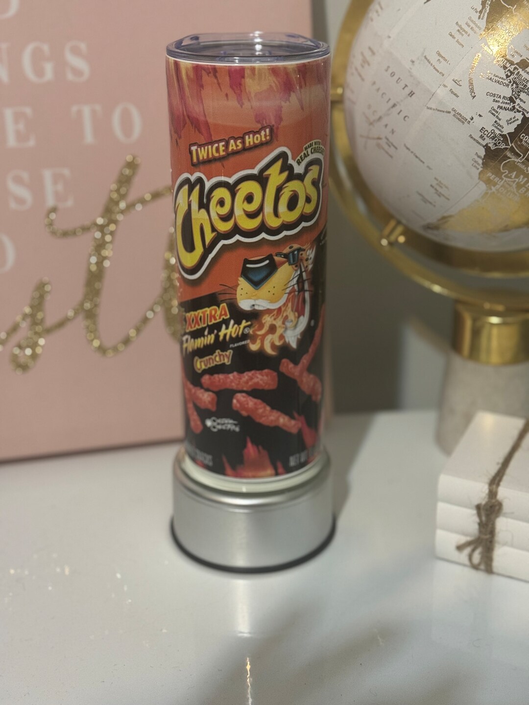 Cheetos Xtra Flamming Hot Tumbler, Chip Tumbler - Etsy