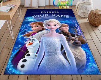 Elsa Anna Olaf Rug - Etsy