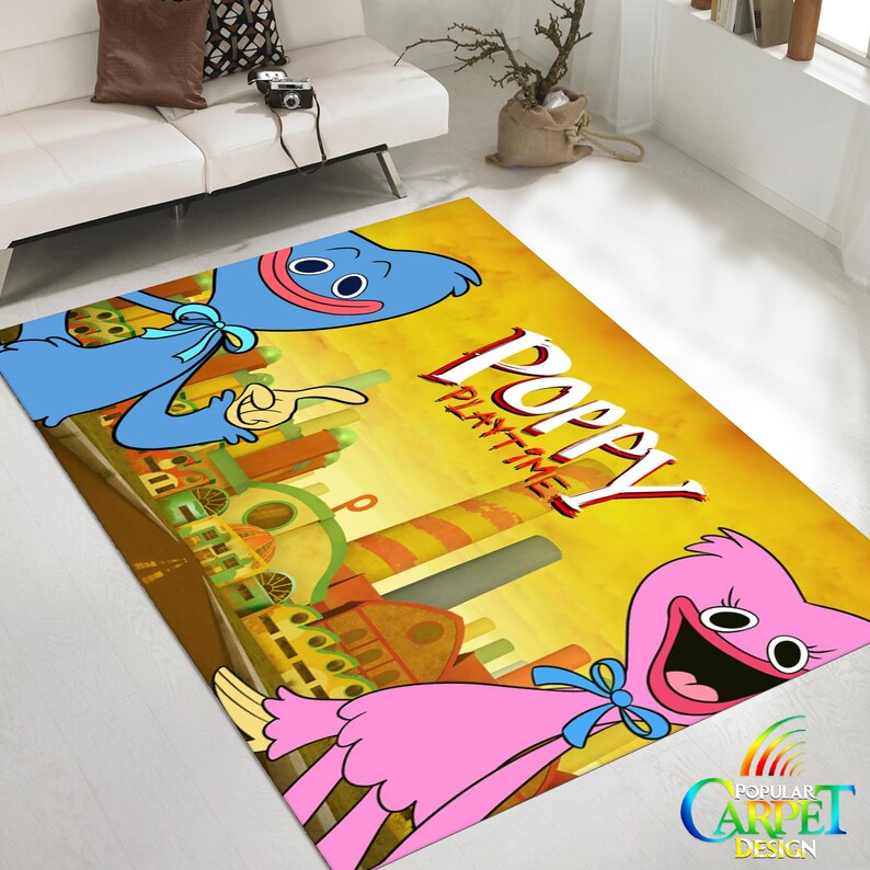 Poppy Playtime Rug Poppy Playtime Personalized Printed Rug - Etsy